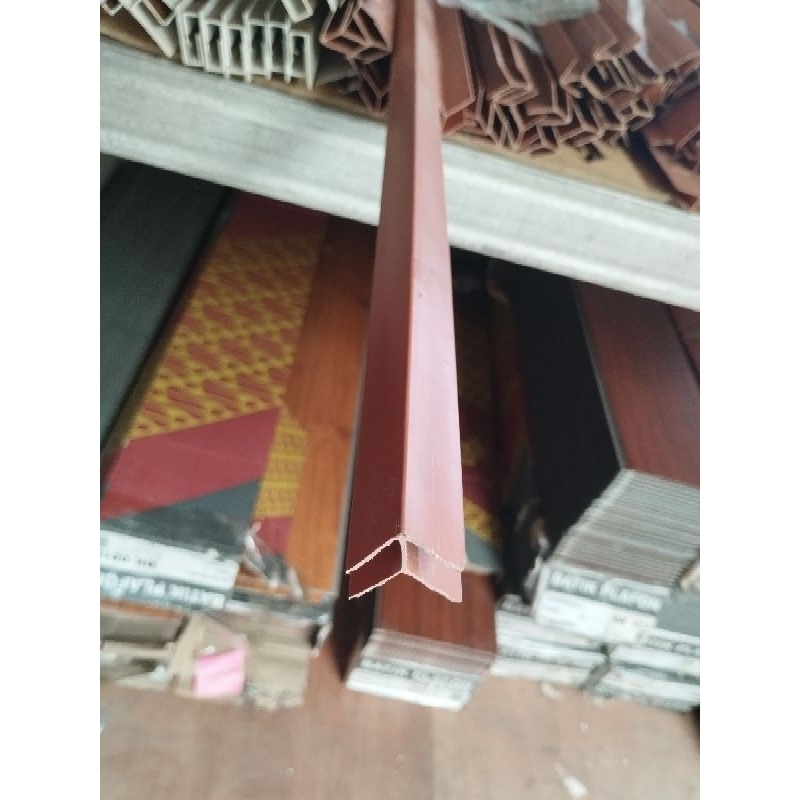 Jual LIST PVC MURAH MINIMALIS LIST SIKU COKLAT | Shopee Indonesia