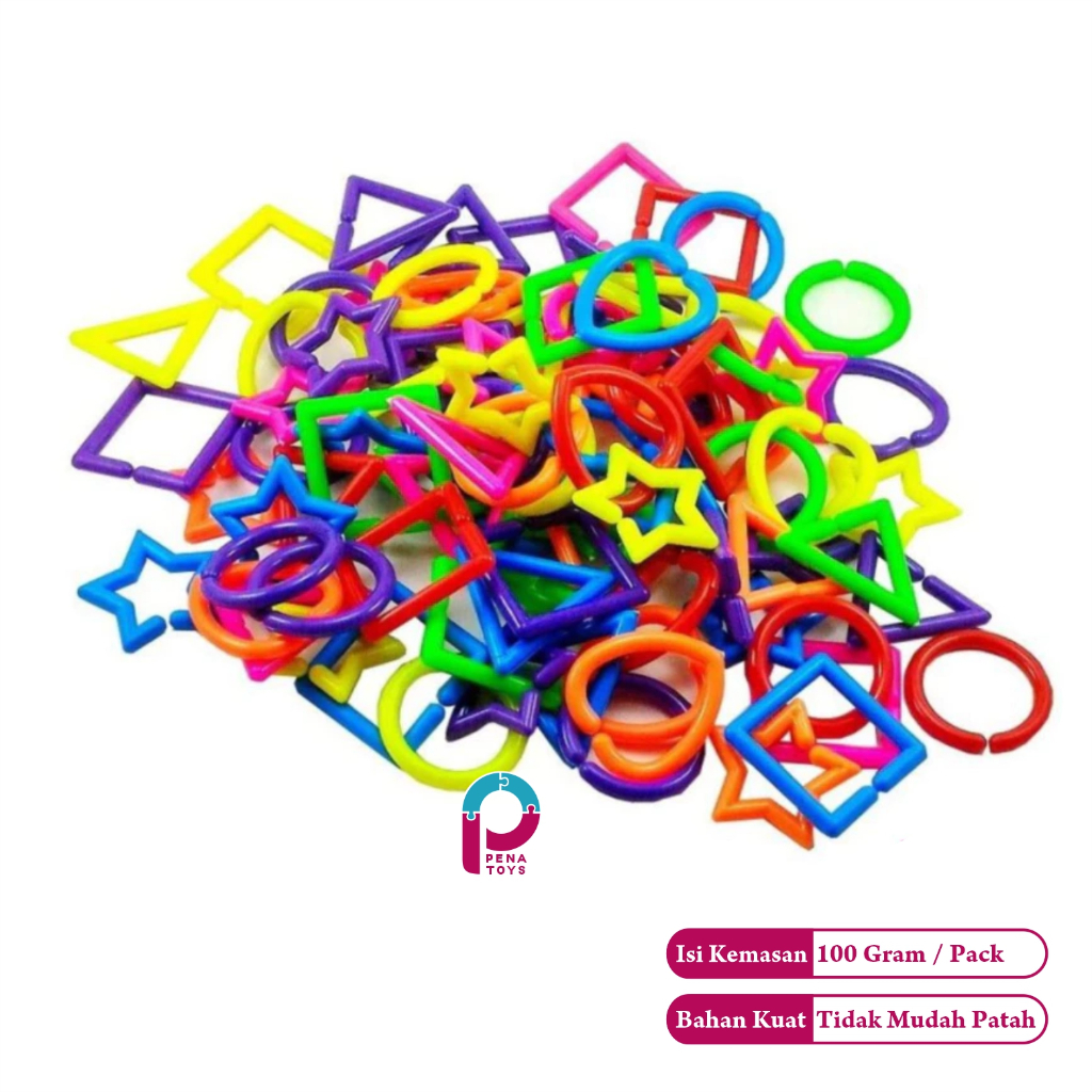 Jual Mainan Edukasi Anak Meronce Geometri Rantai Montesorri Kreatif ...