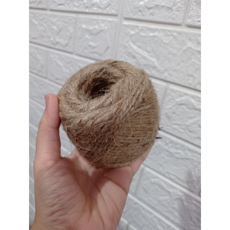 Jual TALI GONI / TALI RAMI / TALI KARUNG / JUTE ROPE 2 PLY PER ROL ...
