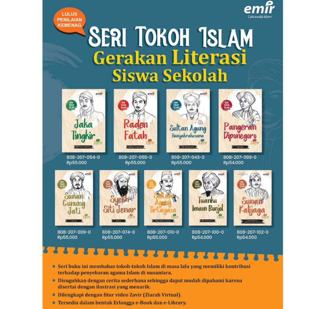 Jual Buku Seri Tokoh Islam : Gerakan Literasi Siswa Sekolah / Jaka Tingkir / Raden Fatah ...