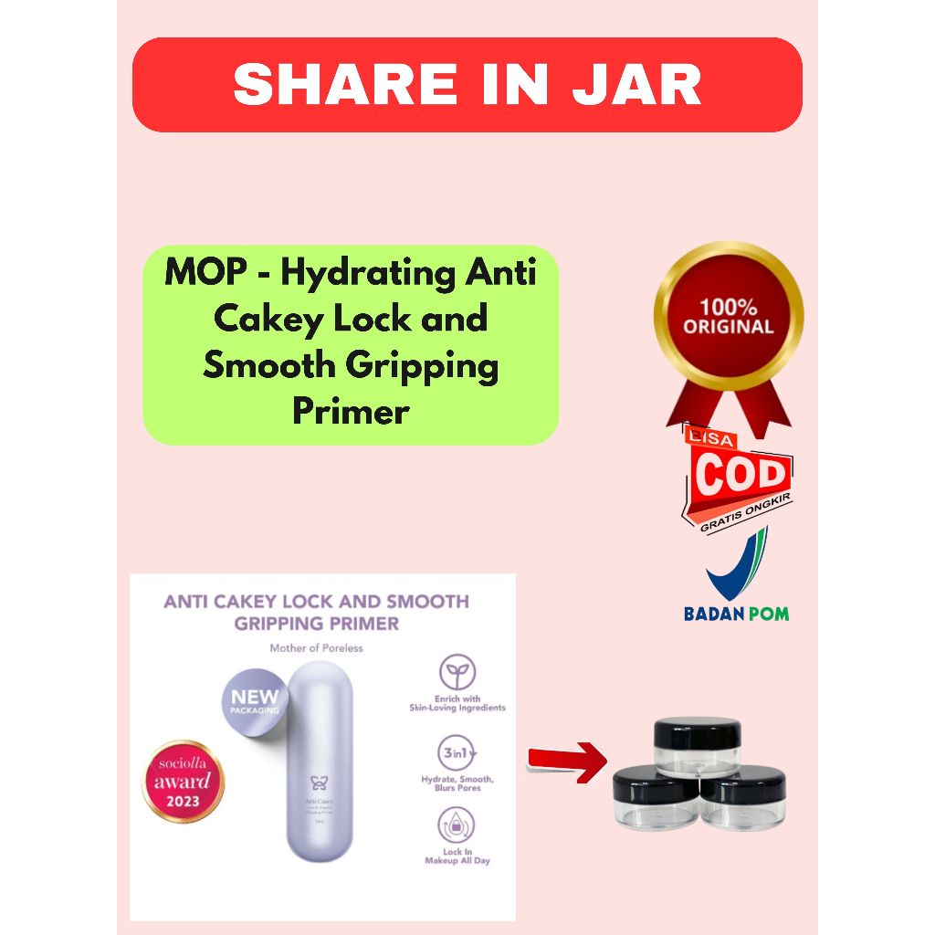 Jual [Share In Jar] Primer MOP Mother Of Pearl Tasya Farasya | Shopee ...