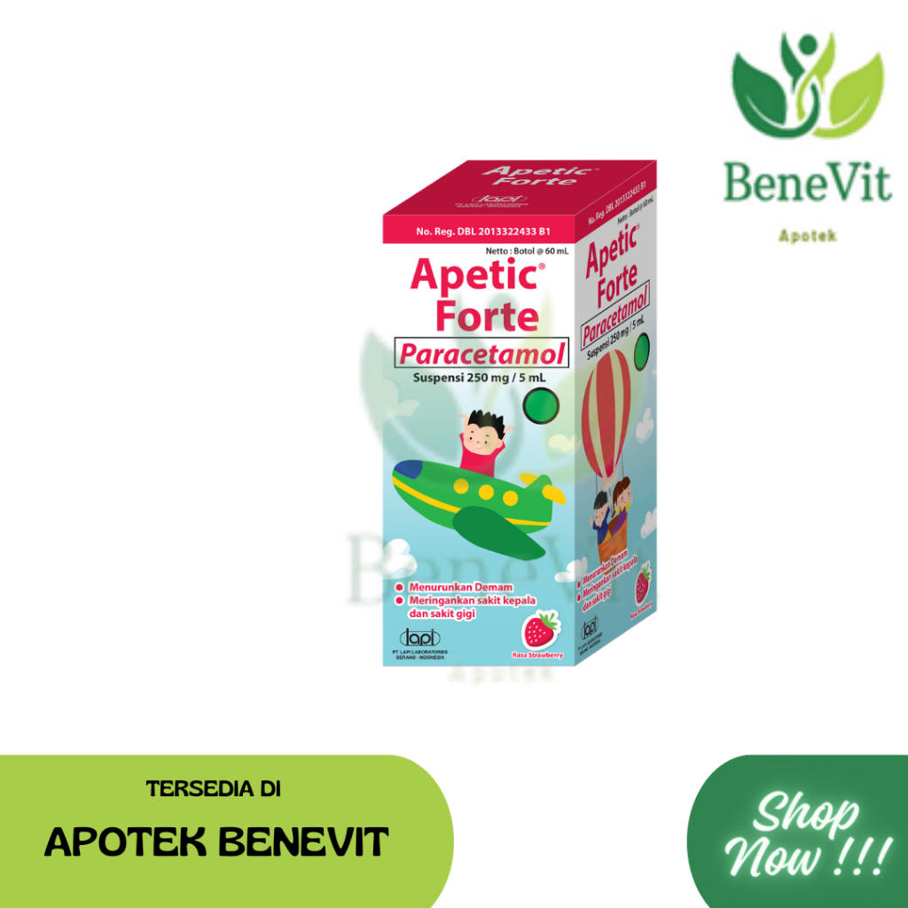 Jual Apetic Forte 250mg/5ml Susp 60ml | Shopee Indonesia