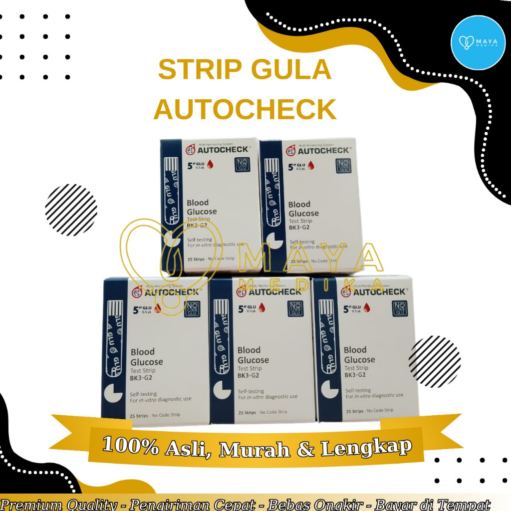 Jual Strip Autocheck Glucosa ( Gula Isi 25) | Shopee Indonesia