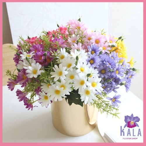 Jual Bunga Aster bunga daisy Hias Bouquet Bunga Plastik Hiasan Rumah ...