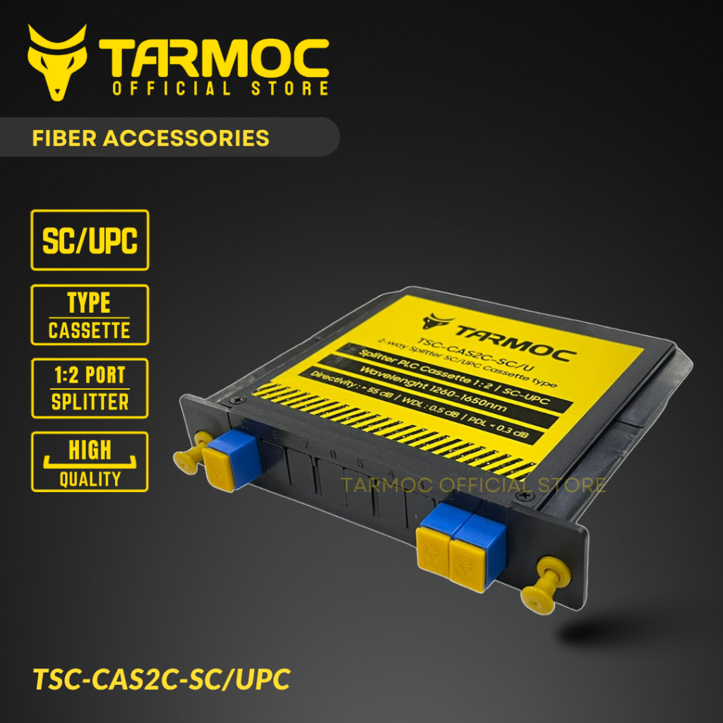 Jual Tarmoc TSC-CAS2C-SC/U | Fiber Optic Splitter PLC 1:2 SC/UPC ...