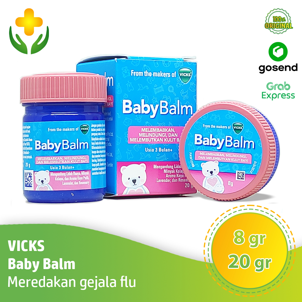 Jual Vicks Baby Balm 8 gr 20 gr - Balsam Flu Batuk Pilek Bayi | Shopee ...