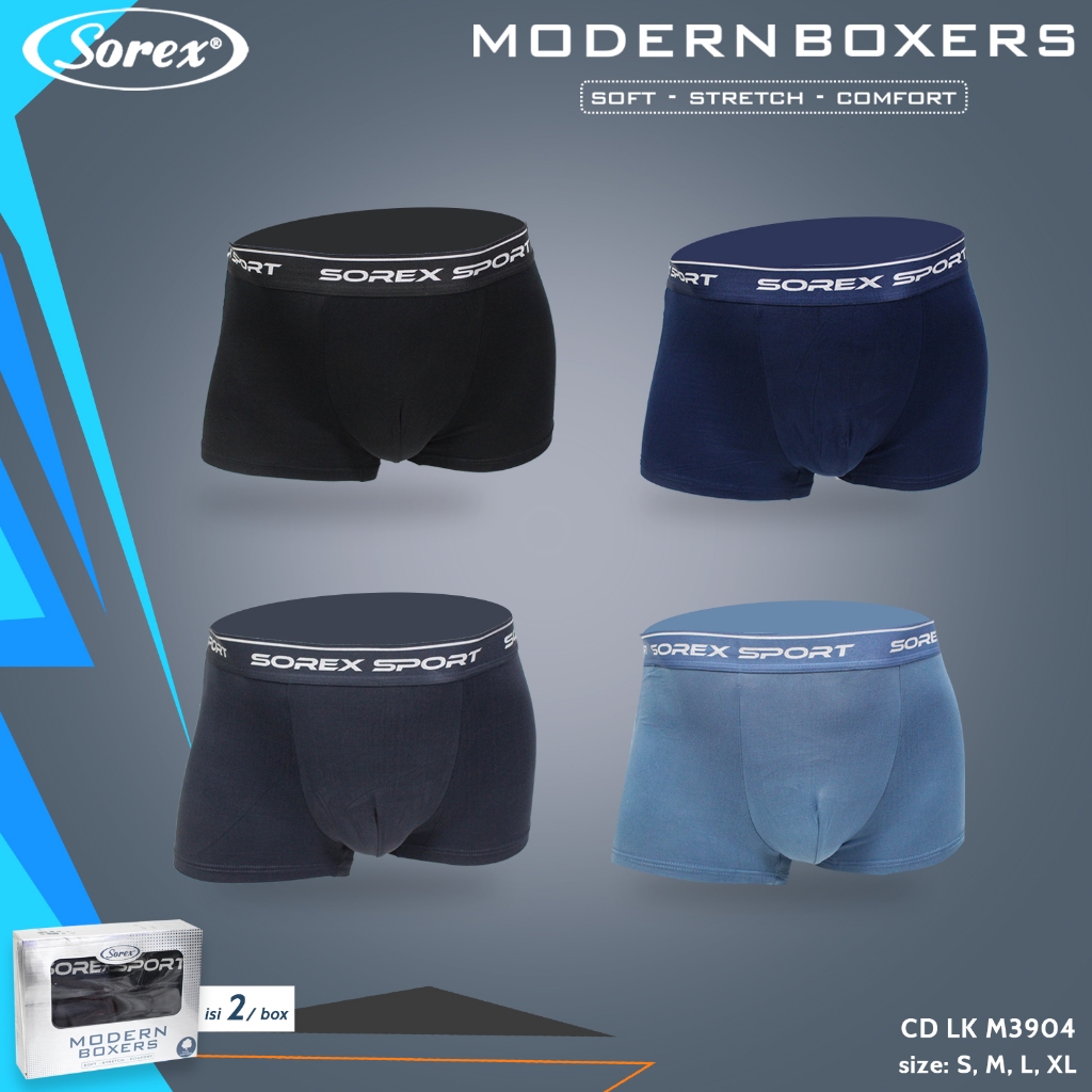 Jual Boxer Sorex Man CD M 3904 Boxer Sport Seamless (1 Box Isi 3 Pcs ...