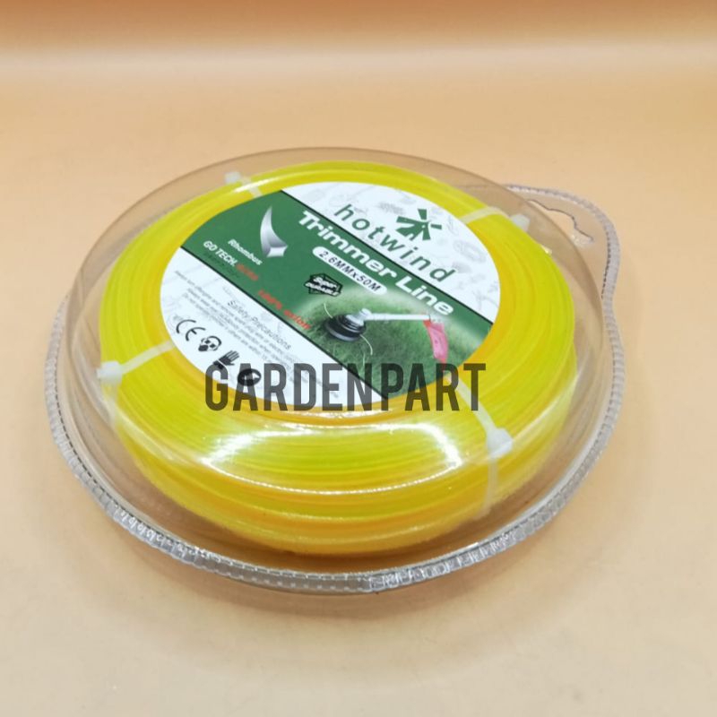 Jual Nylon Cutter Kuning 2.6mm x 50m Tali Senar Potong Rumput 50m ...