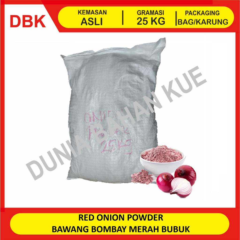 Jual (KHUSUS INSTANT/GOSEND) BAWANG BOMBAY MERAH BUBUK - 1 BAG 25 KG ...