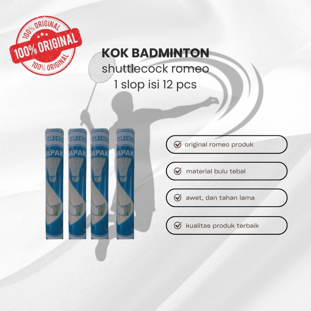 Jual kok badminton / kok bulutangkis / shuttlecock kapak biru 100% ...