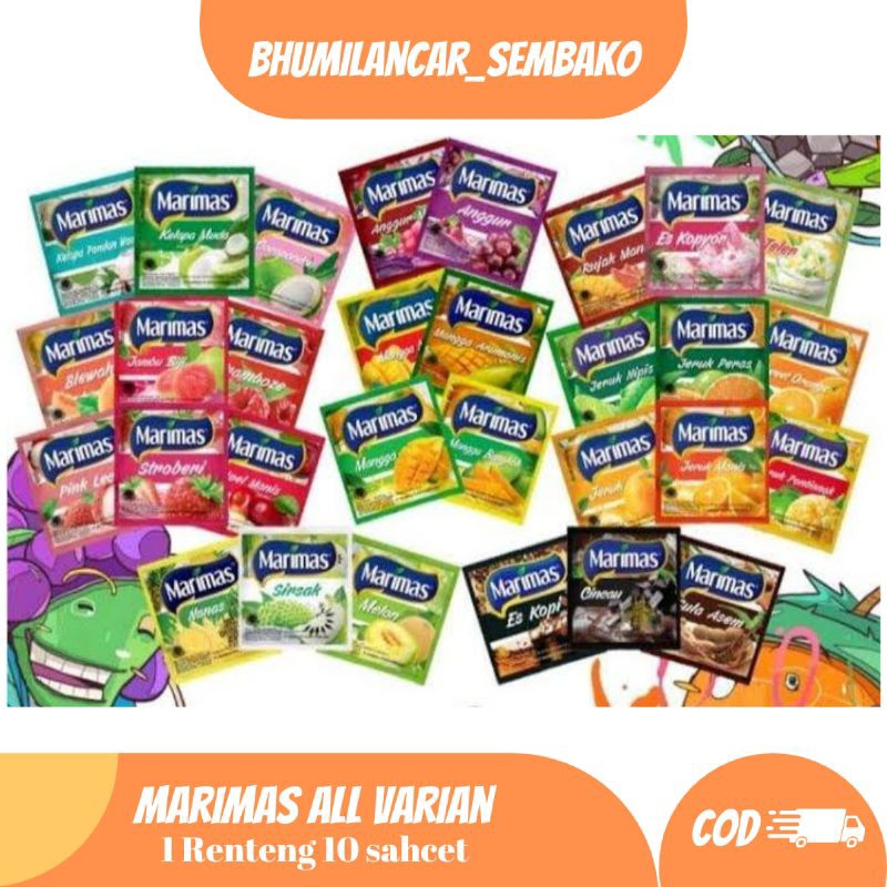 Jual MARIMAS ALL VARIANT / MARIMAS / MINUMAN SERBUK BUAH MARIMAS - GULA ...