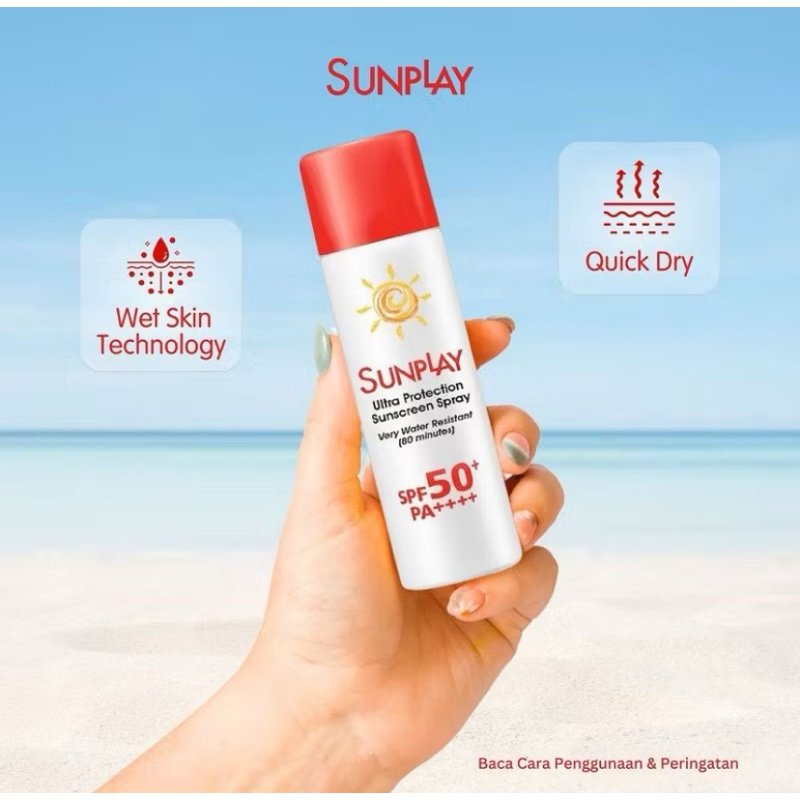 Jual Sunplay Ultra Protection Sunscreen Spray 50 gr SPF 50+ PA ++++ New ...