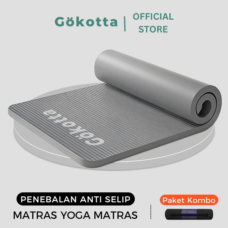 Jual GOKOTTA Yoga Mat Anti Slip Tebal Premium Matras Olahraga Sport ...