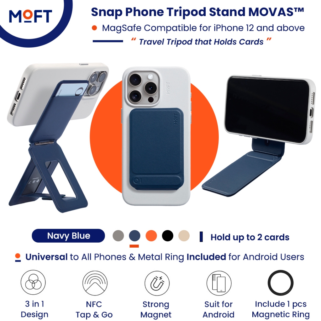 Jual MOFT Snap Phone Tripod Wallet Stand MOVAS - MagSafe Compatible | Shopee Indonesia