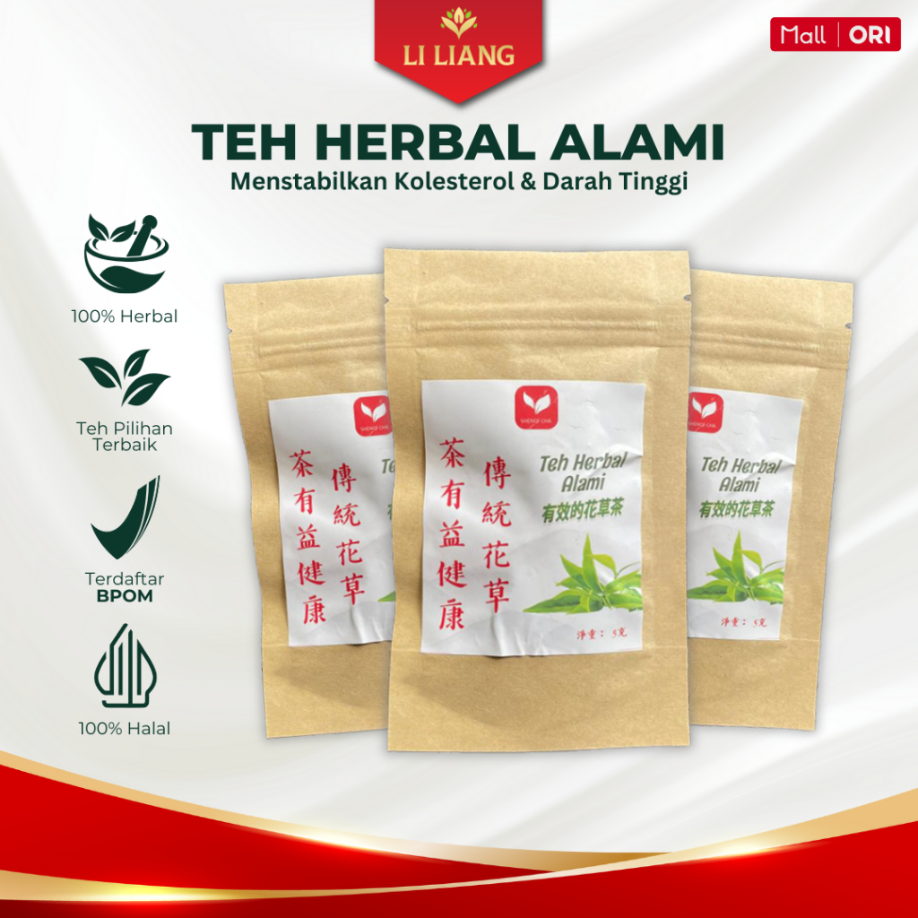 Jual Teh Herbal Li Liang 3 Bungkus Menstabilkan Kolesterol darah tinggi ...