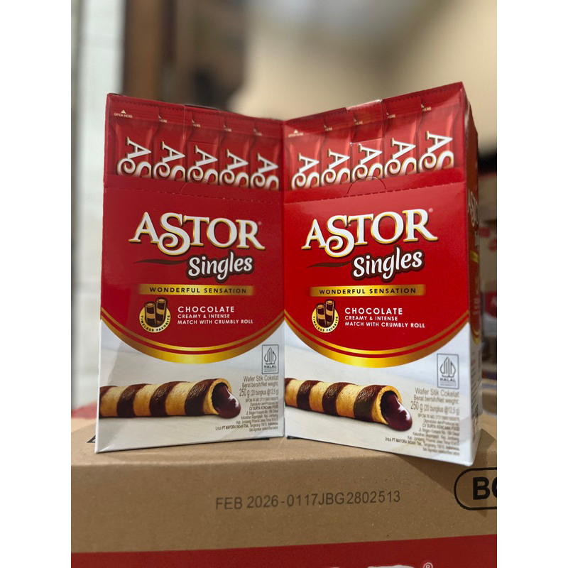 Jual Astor singles isi 20 pcs rasa chocolate (ECER) | Shopee Indonesia