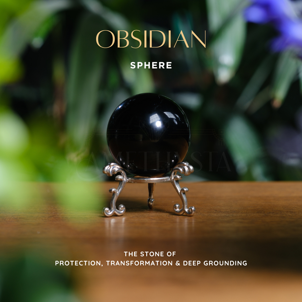 Jual Obsidian Sphere - The Stone of Protection, Transformation & Deep ...