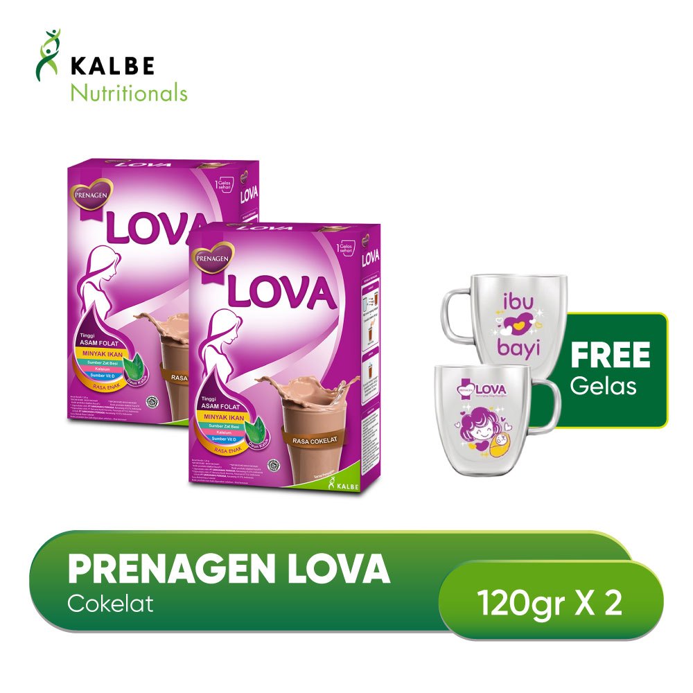 Jual Paket Prenagen Lova Cokelat - Isi 2 Box Free Gelas | Shopee Indonesia