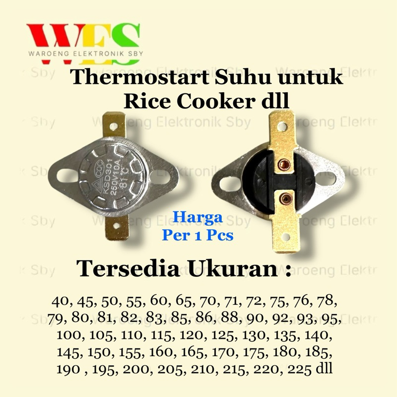 Jual THERMOSTART BIMETAL DISPENSER MAJIC COM RICE COOKER | Shopee Indonesia