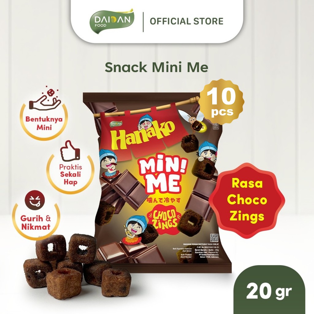 Jual Hanako Mini Me Choco Zings Small Pack 10 pcs | Shopee Indonesia