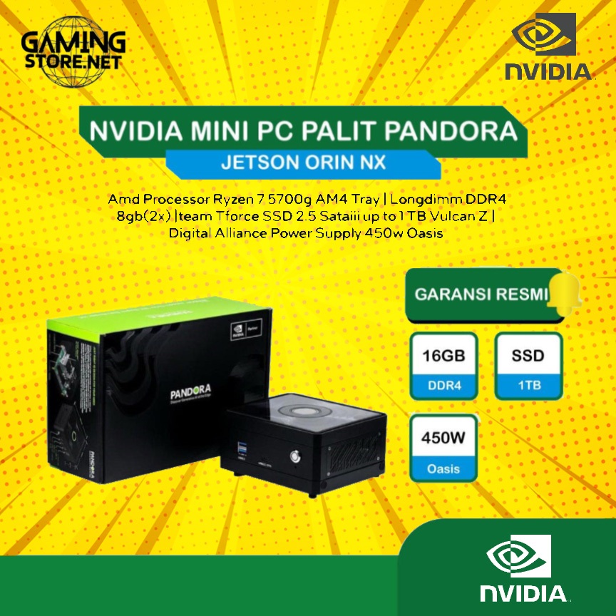 Jual NVIDIA Mini PC PALIT PANDORA JETSON ORIN NX SUPER Mini AI Computer ...