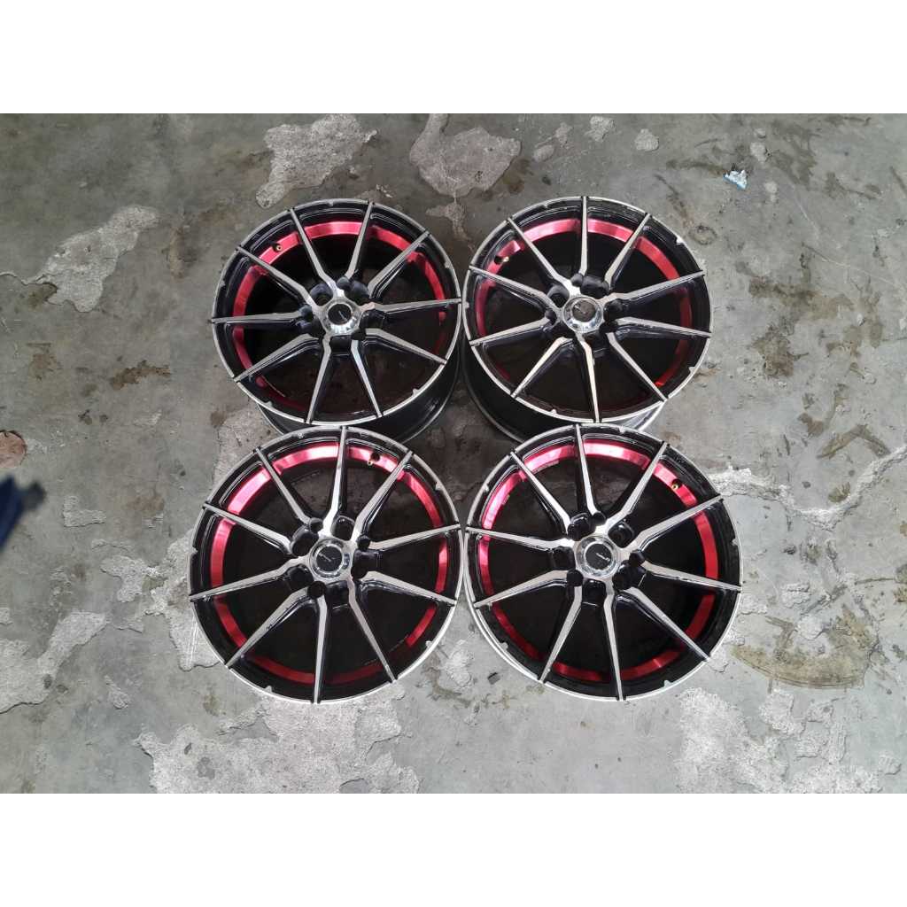 Jual velg seken racing model jari jari r15 pcd 4x100/114 velg only brio agya calya avanza cary ...