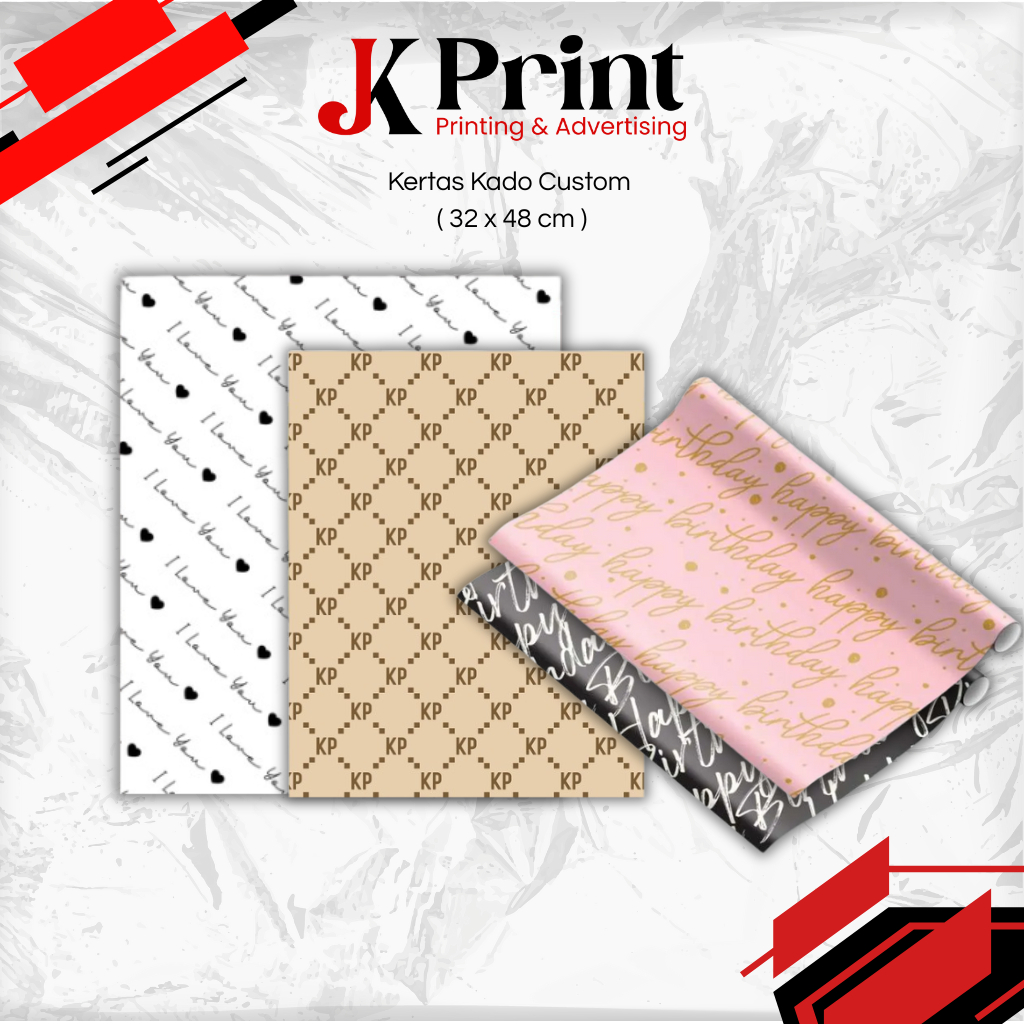 Jual JELAJAH KARYA-Custom Kertas Kado Wrapping Paper Teks Kata Ucapan ...