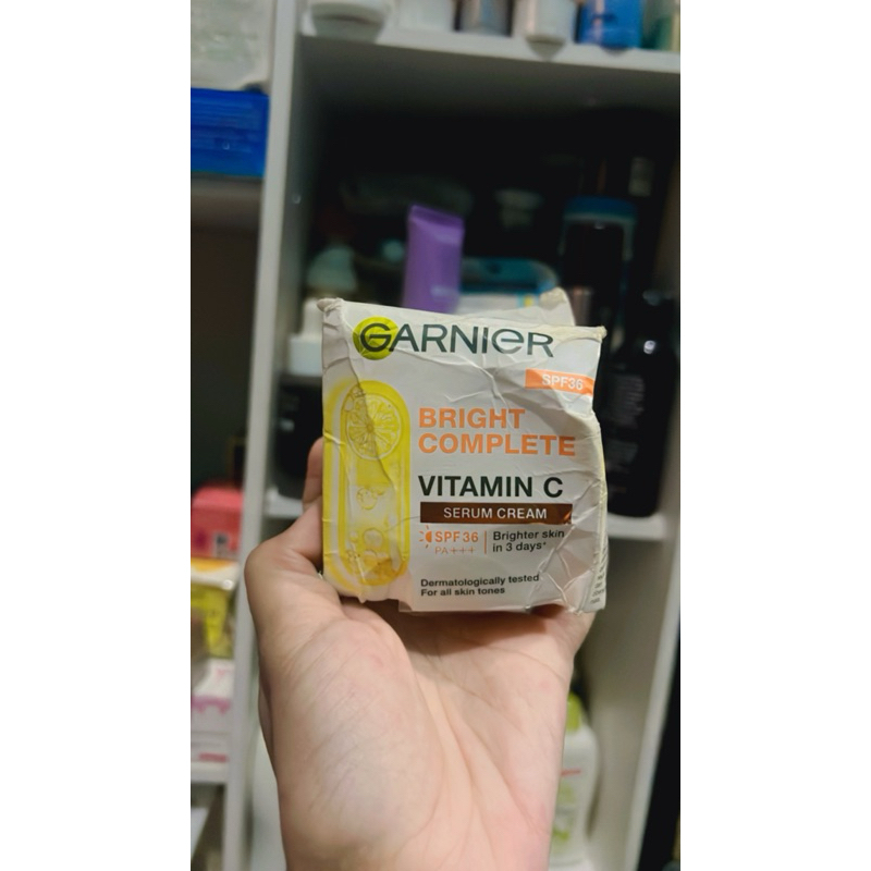 Jual Garnier Bright Complete Vitamin C Serum Cream Spf 36 Pa +++. | Shopee Indonesia