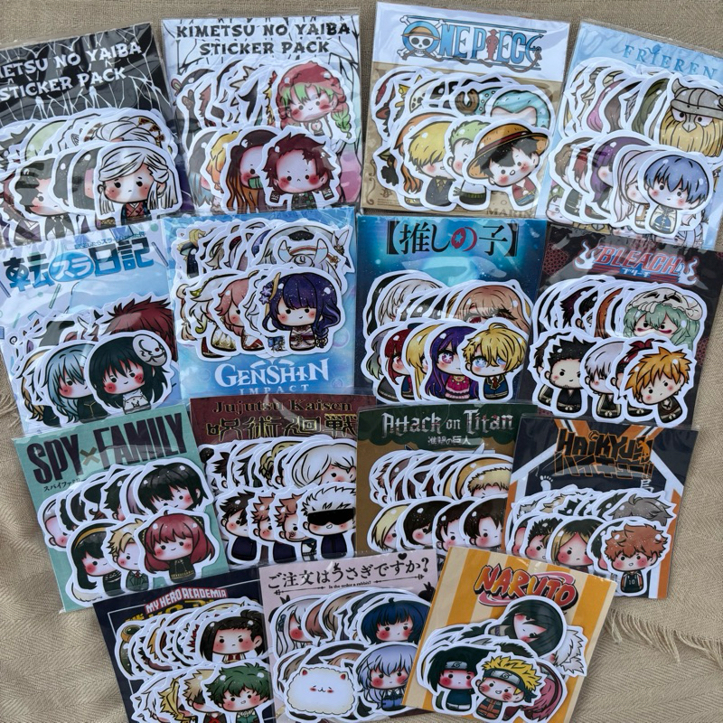 Jual khalishop - anime sticker chibi, deco sticker pack, sticker deco ...