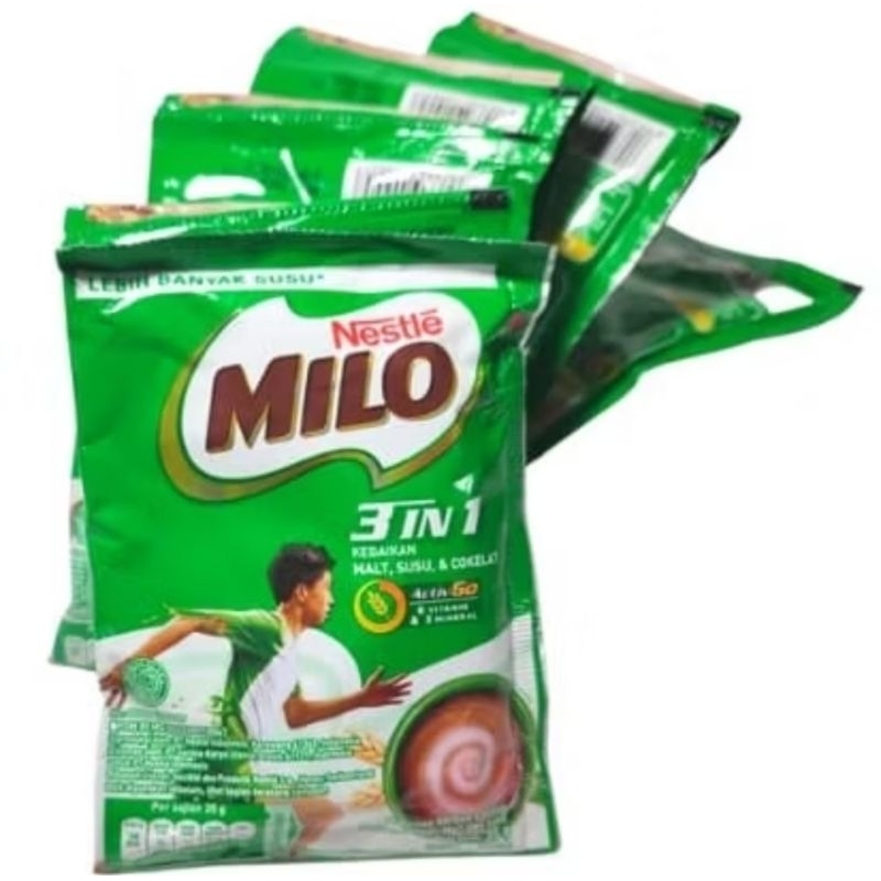 Jual MILO 3IN1 RENCENG (10PCS X 35g) | Shopee Indonesia