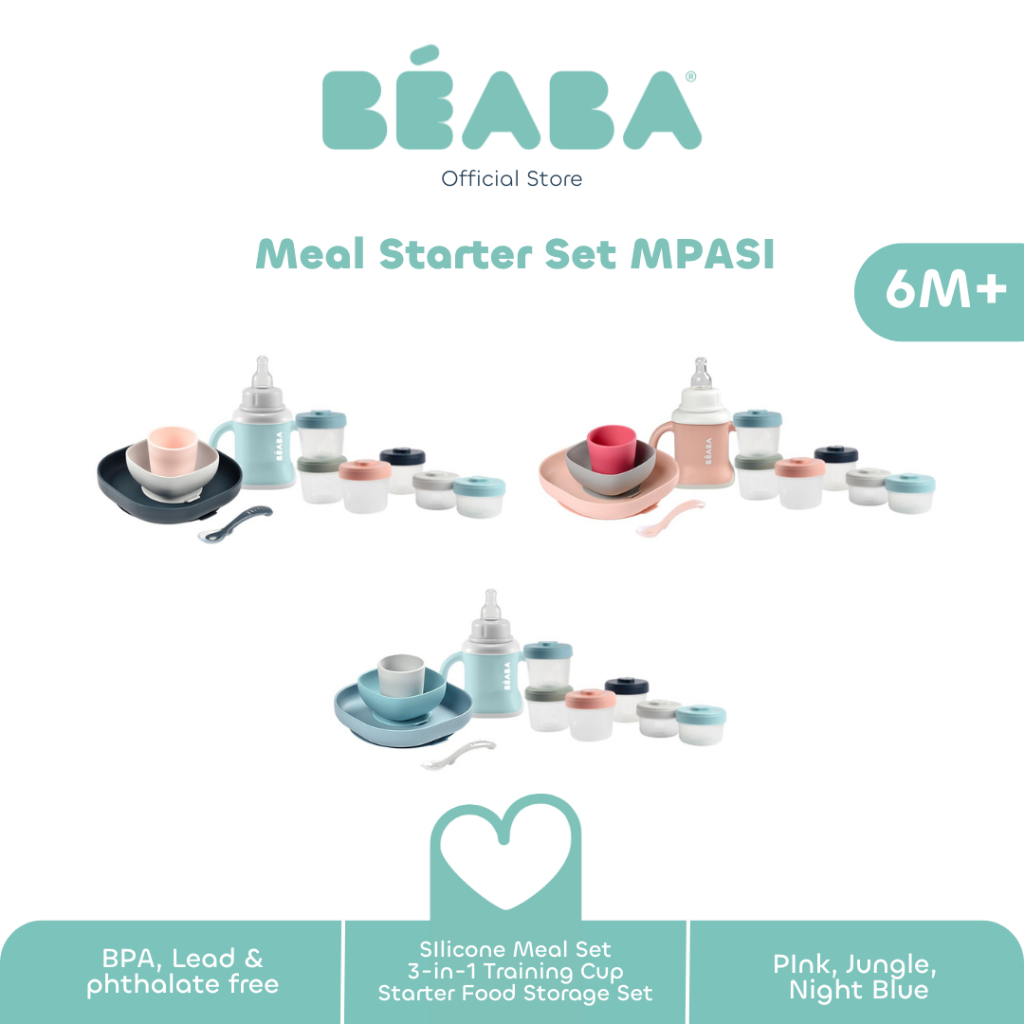 Jual [Paket Hemat] Beaba Meal Starter set MPASI Bundle - Silicone Meal ...
