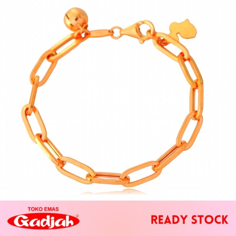 Jual Gelang Emas Anak Paperklip Mainan Ujung - Toko Emas Gadjah ...