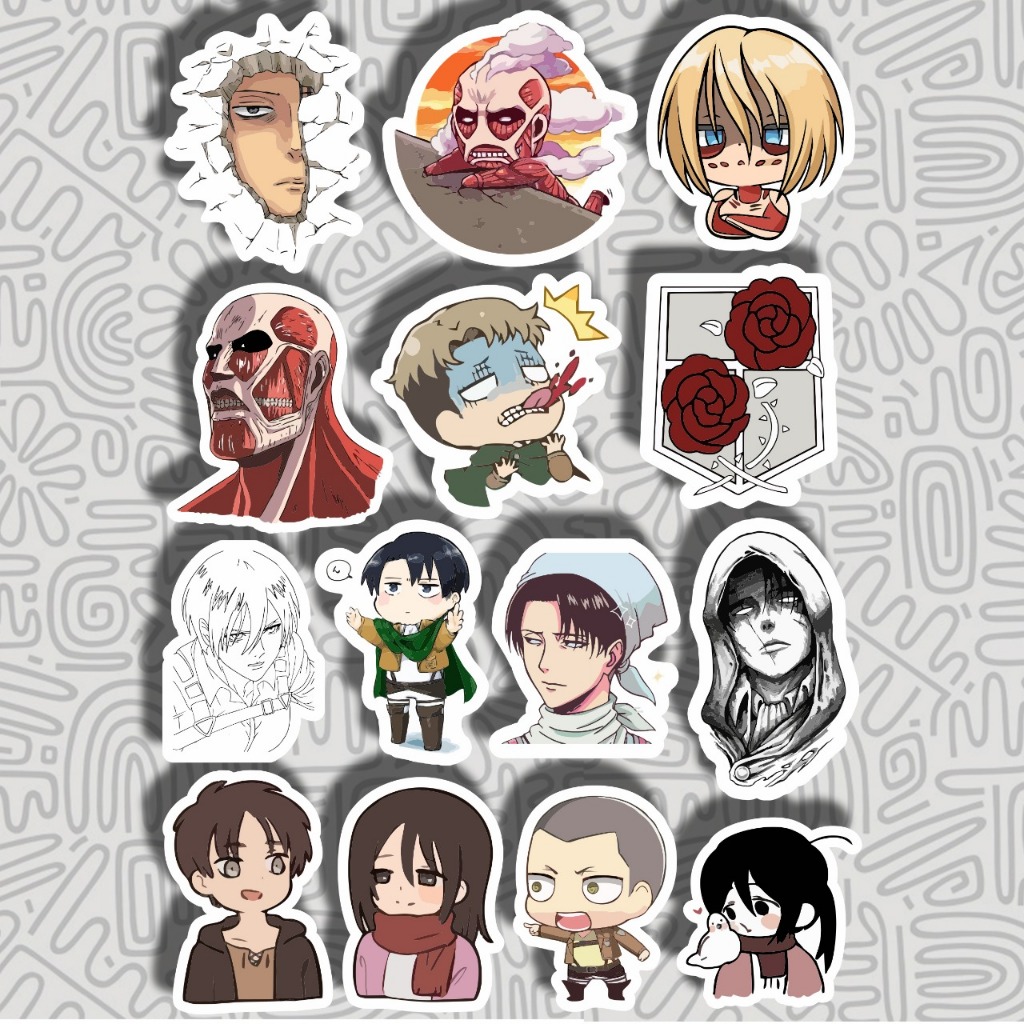 Jual Sticker AOT || stiker anime attack on titan levi | Shopee Indonesia