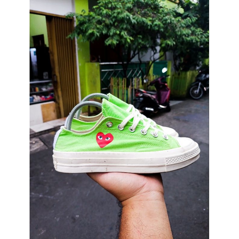 Jual Converse X CDG Green Lime | Shopee Indonesia