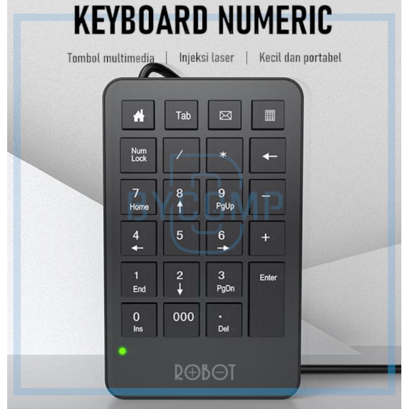 Jual ROBOT RKO1 Wired Numeric Keypad | Shopee Indonesia