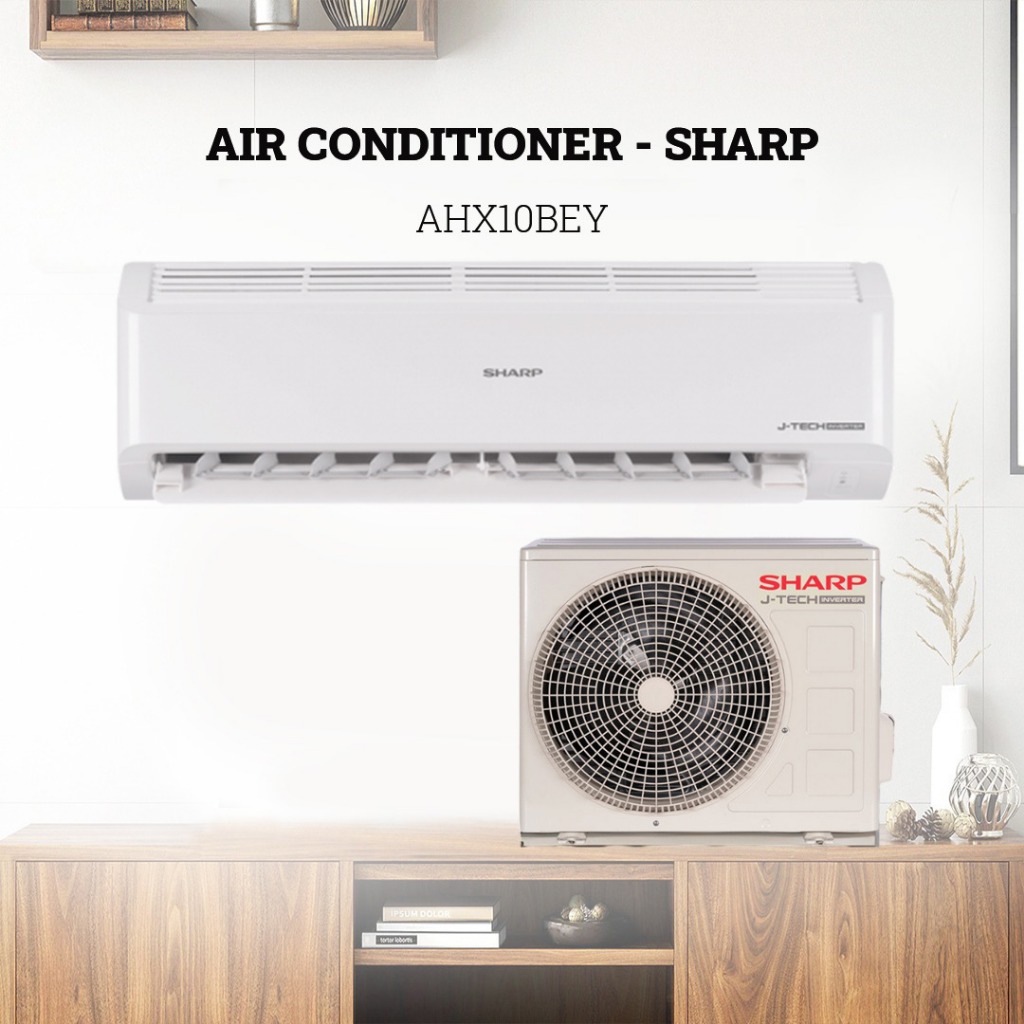 Jual Sharp J-TECH Inverter Angin Air Conditioner AHX10BEY kapasitas 1 ...