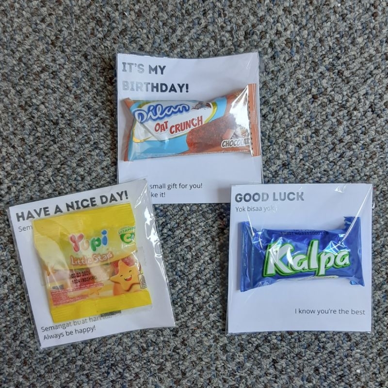 Jual Mini Gift Snack | Freebie Snack | polos | Shopee Indonesia