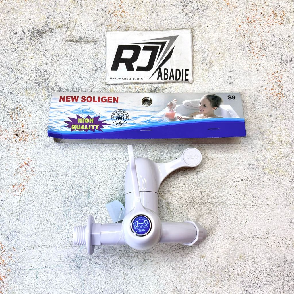 Jual Kran Keran Cabang Double Tembok Taman Kebun Plastik PVC Soligen S9 ...