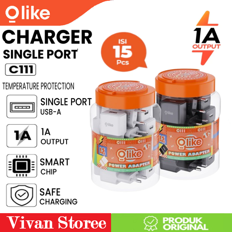 Jual Olike Adaptor Charger C111 ( 1 Toples 15PCS ) Batok Kepala Charger ...