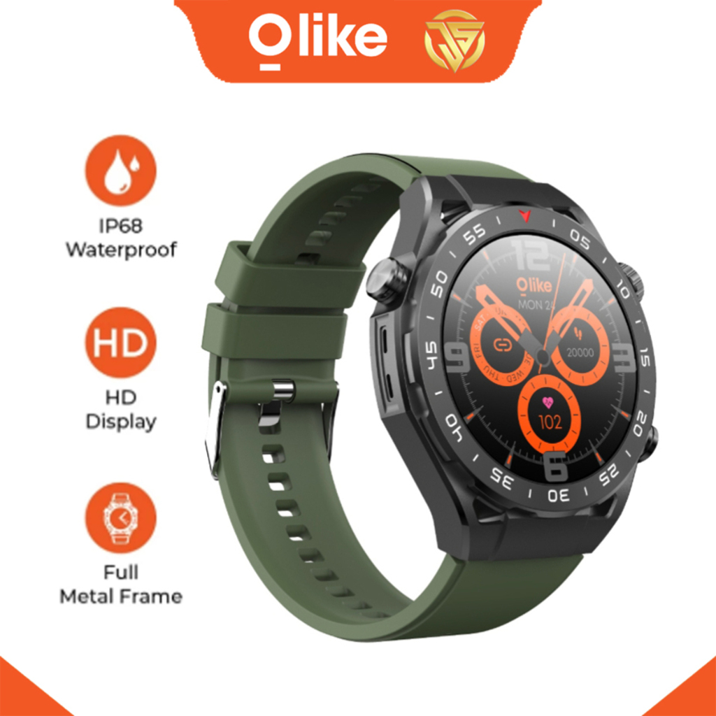 Jual Olike Smartwatch HD Display 1.39 Inch | Jam Tangan Pria Water Resistant IP68 Atlas FM01 ...