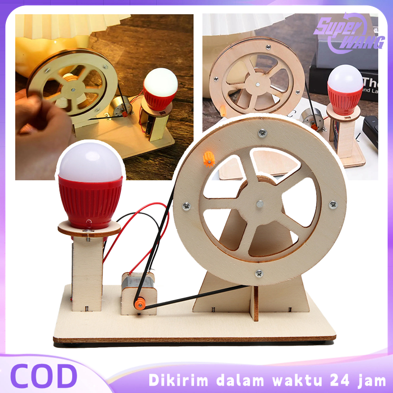 Jual 1set Mainan Generator Listrik DIY Mainan Rakit Rakitan Generator ...