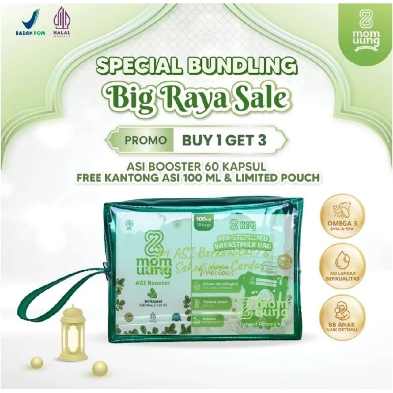 Jual Paket Mom Uung [BELI 1 GRATIS 3] KAPSUL MOM UUNG ISI 60+ PLASTIK ...