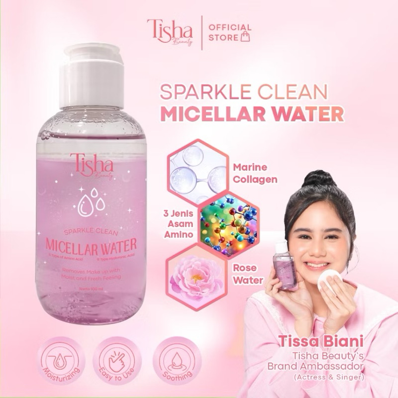 Jual Tisha Beauty Sparkle Clean Micellar Water | Shopee Indonesia