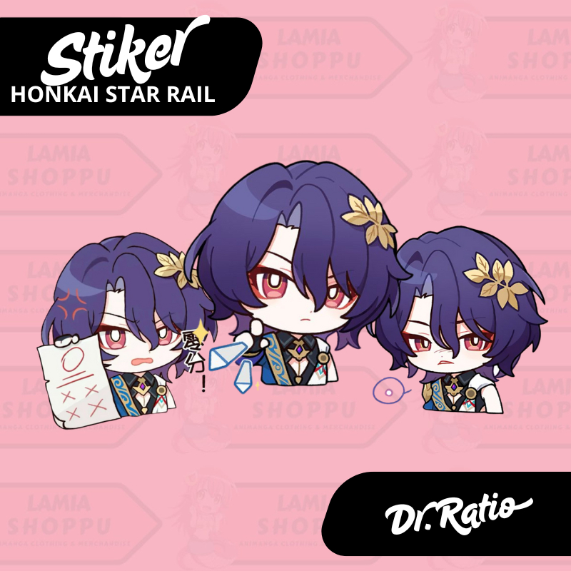 Jual Sticker Dr. Ratio Honkai Star Rail Chibi | Stiker Dr Ratio HSR ...