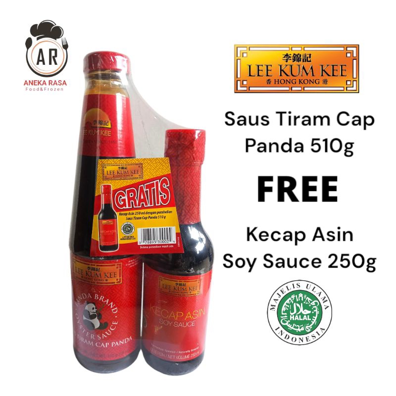 Jual Lee Kum Kee Saus Tiram Oyster Sauce Cap Panda 510 g Free Kecap ...