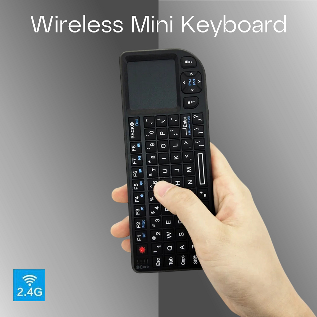 Jual Keyboard Wireless Mini Pointer 2.4GHz with Touch Pad HotLouse - TR ...
