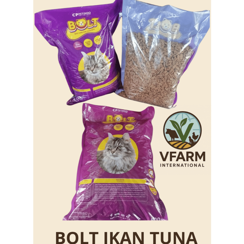 Jual Bolt Ikan - Repack - Makanan Kucing Dewasa - Ungu - 400 gram, 250 ...