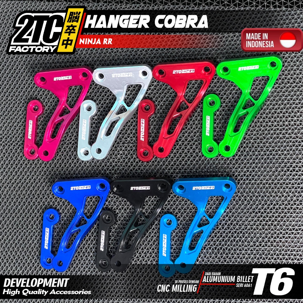 Jual BREKET KNALPOT HANGER KNALPOT COBRA STEP JOMBLO NINJA RR CNC BY ...