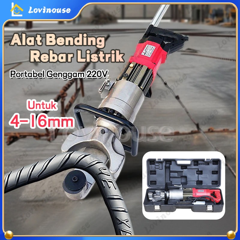 Jual Alat Bending Pipa Rebar Electric 4-16mm Baja/Besi Padat Handheld ...