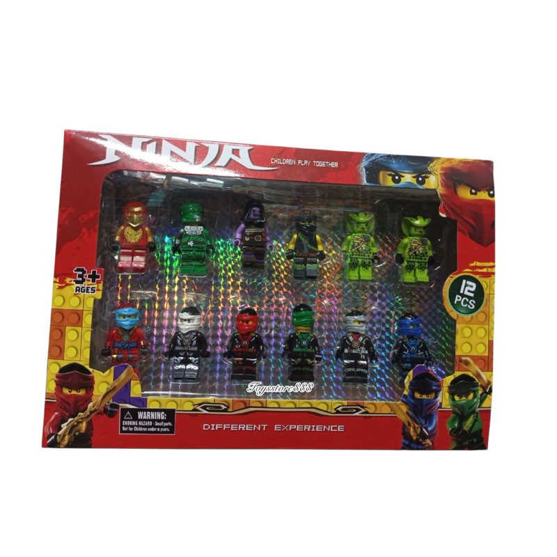 Jual Mainan Anak Action Figure Superhero Ninja Brick BRICKS Figure Set 12 pcs /24 pcs | Shopee ...